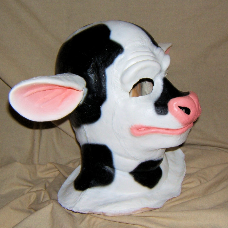Cow Latex Mask